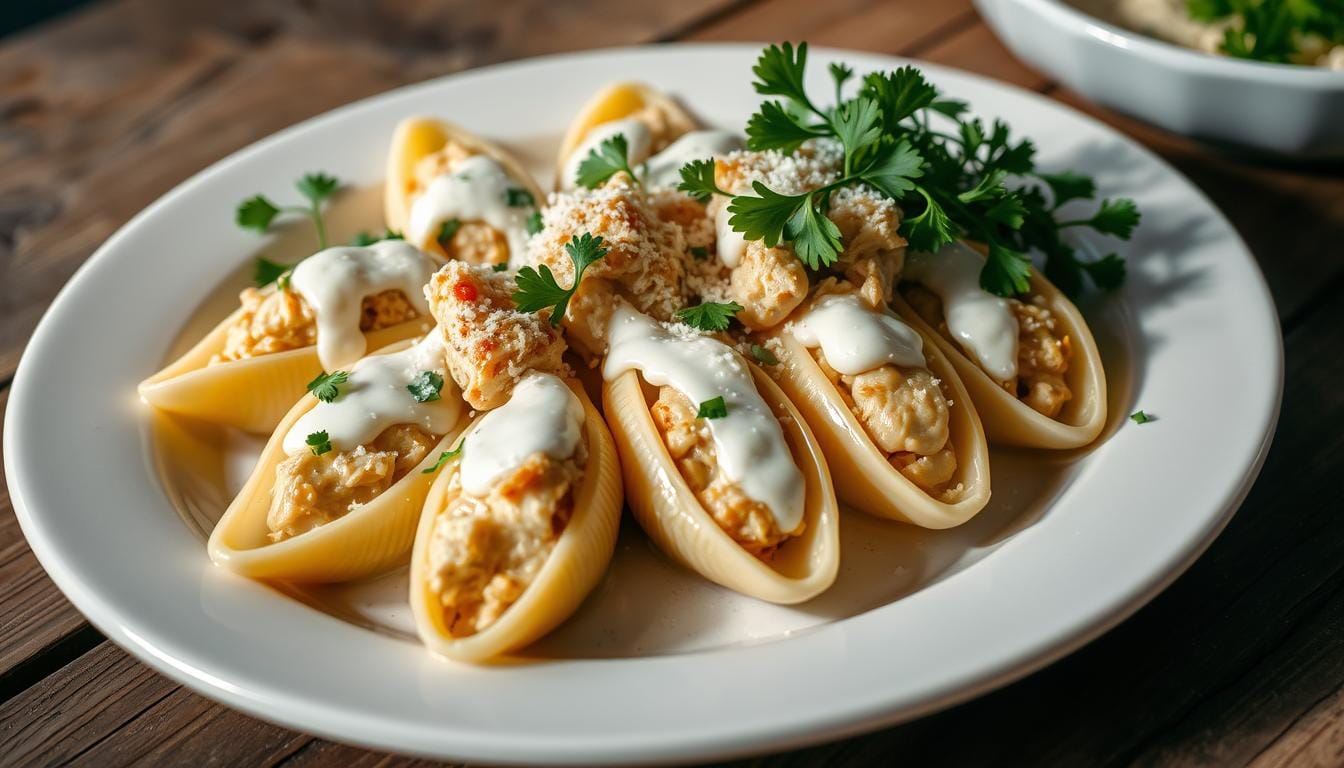 Creamy Chicken Stuffed Shells: Easy Family Dinner